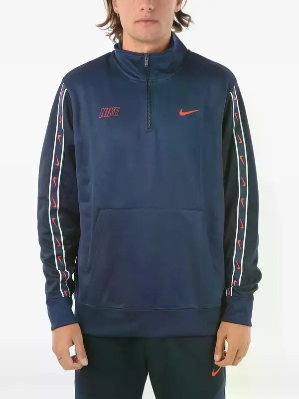 Nike Sportswear Repeat Logo-print Half-zip Sweater
