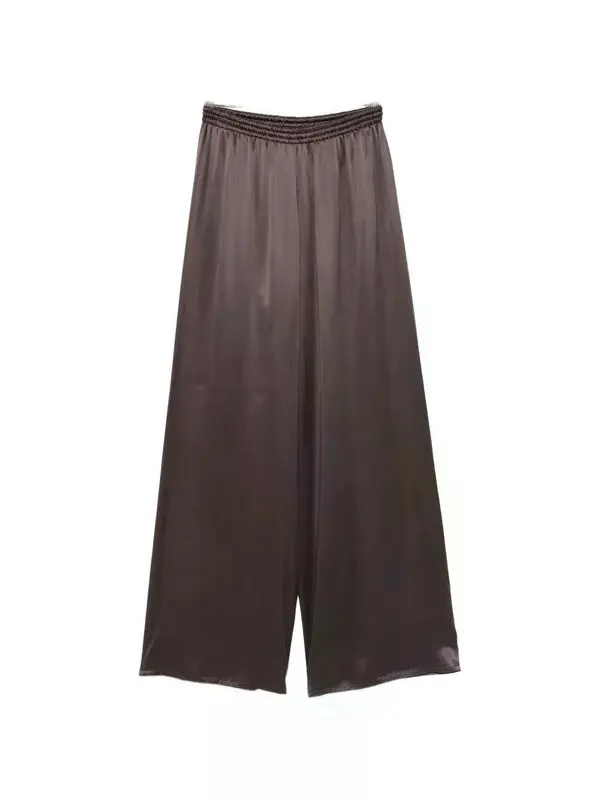 Dusan Satin-finish Palazzo Pants - Purple