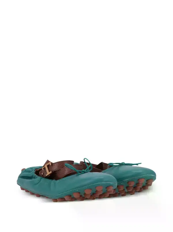 TOD'S Buckle-strap Gommino Ballet Flats