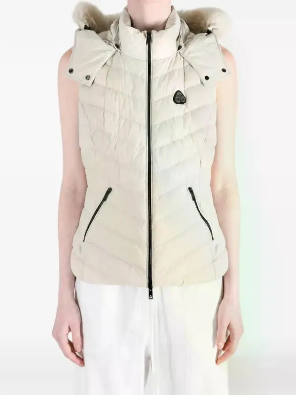 Moose Knuckles Fur-trim Quilted Gilet