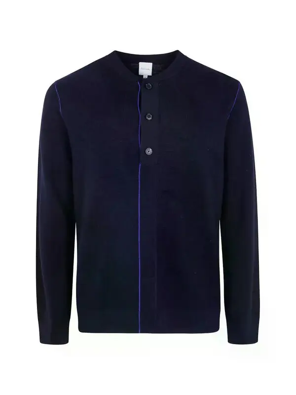 Paul Smith Button-placket Long-sleeves T-shirt - Blue