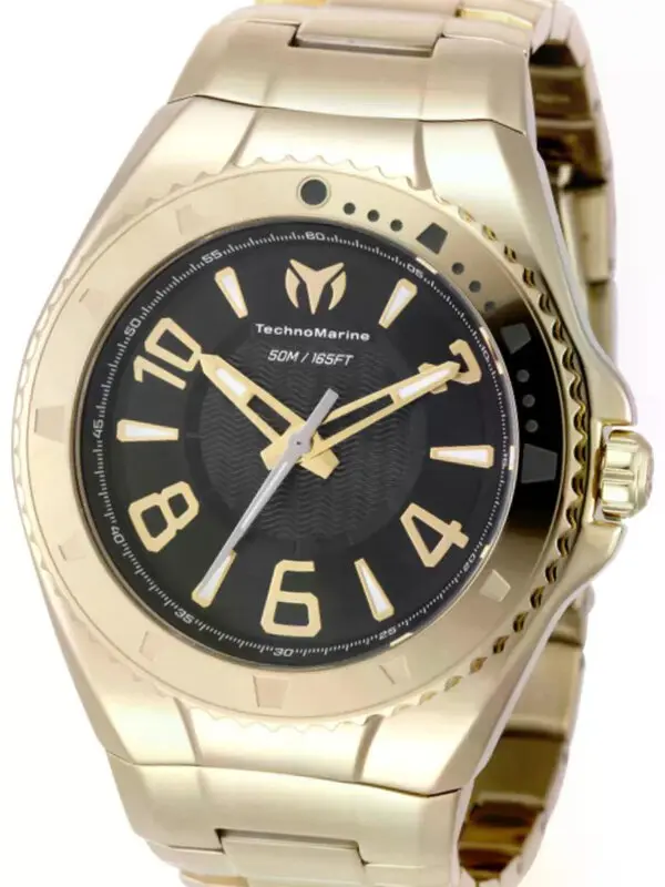 TECHNOMARINE Gold Tone Watch - Black