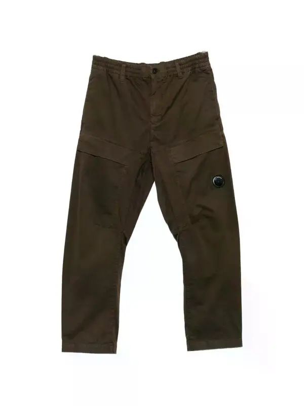 C.P. COMPANY Cargo Pants With Signature Lens Detail - Green