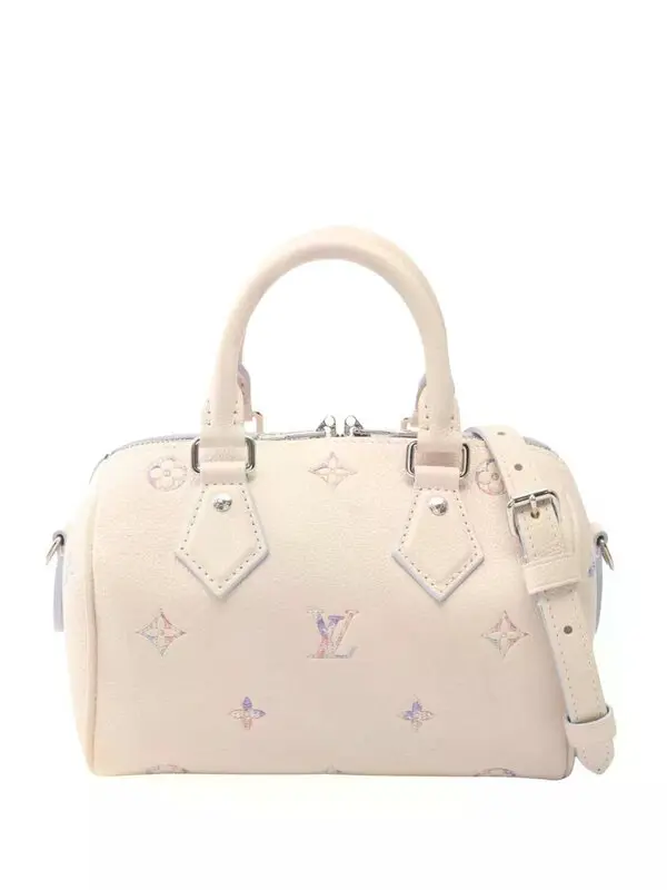 LOUIS VUITTON 2021-2026 Monogram Empreinte Link Quartz Speedy Bandouliere 20 Satchel - Neutrals