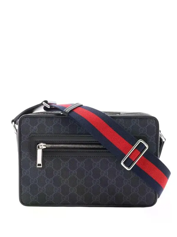 Gucci 2016-2026 Small Gg Supreme Web Crossbody Bag - Black