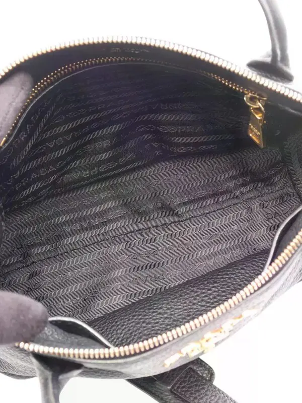 Prada 2010-2026 Vitello Daino Zip Top Satchel