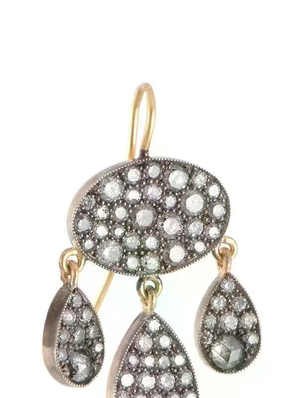 SYLVA & CIE Diamond Drop Earrings