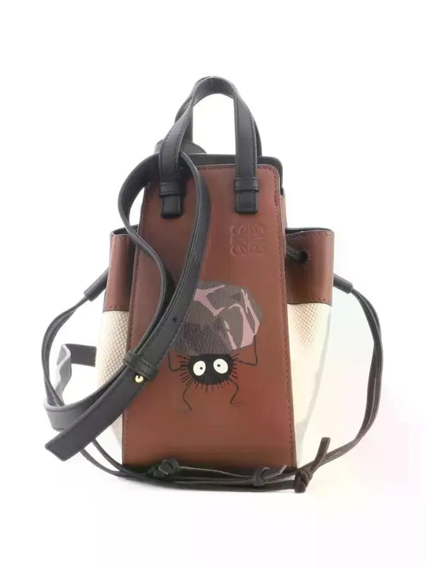 Loewe Spirited Away" Printed Leather And Canvas Mini Shoulder Bag