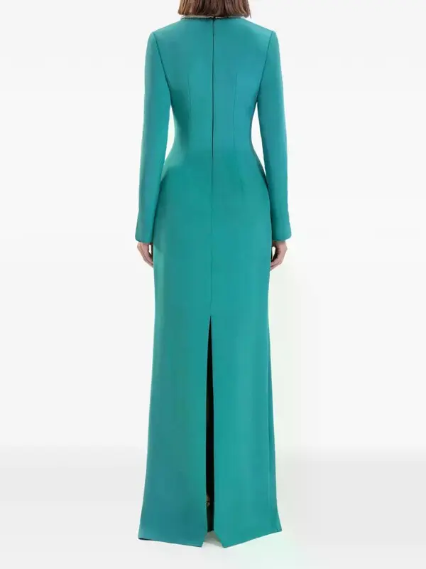 SAIID KOBEISY Crystal Embellished Maxi Dress