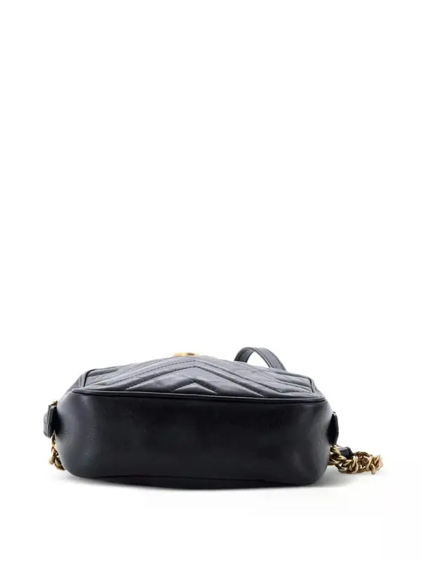 Gucci Gg Marmont Matelassé Leather Mini Shoulder Bag - Black