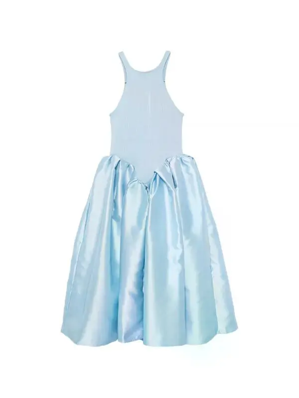 MARQUES' ALMEIDA Panelled Bubble-skirt Dress - Blue
