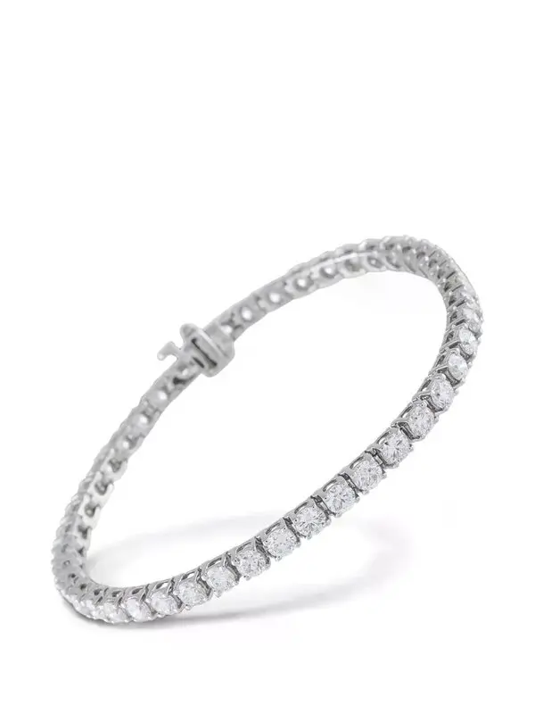 LB EXCLUSIVE 18k White Gold Diamond Tennis Bracelet - Silver