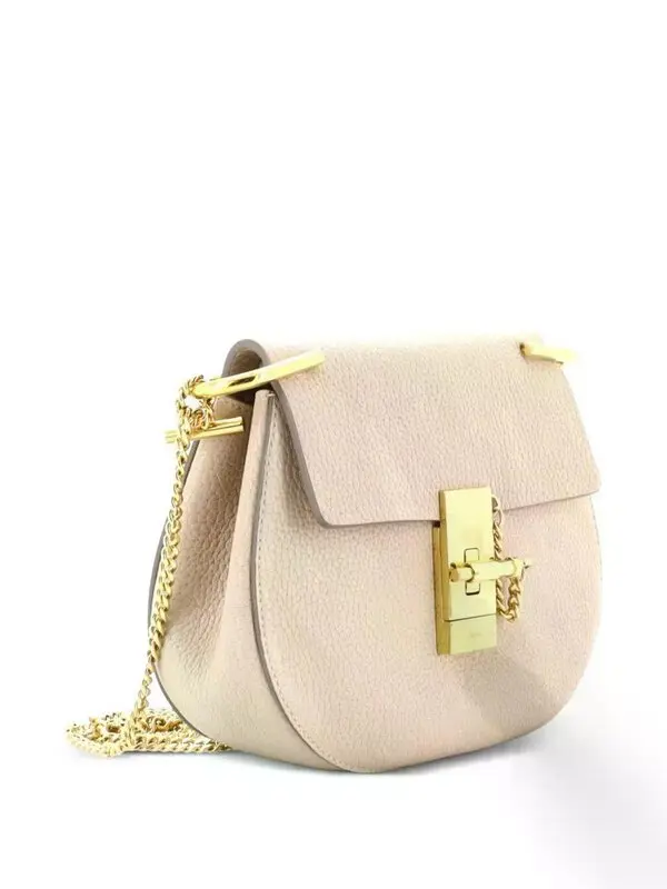 Chloé Drew Leather Mini Crossbody Bag - Pink