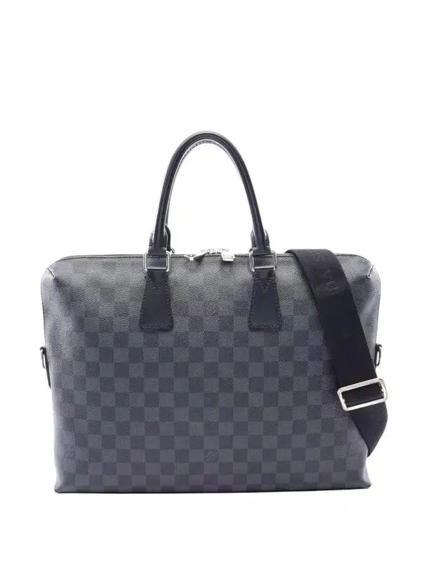 LOUIS VUITTON Damier Graphite Porte Documents Jour Business Bag - Black