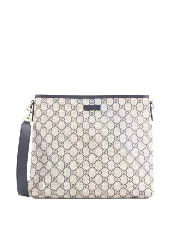 Gucci Gg Coated Canvas Messenger Bag