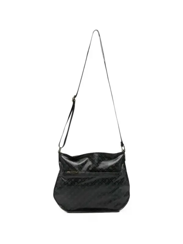 GHERARDINI Monogram Print Crossbody Bag - Black