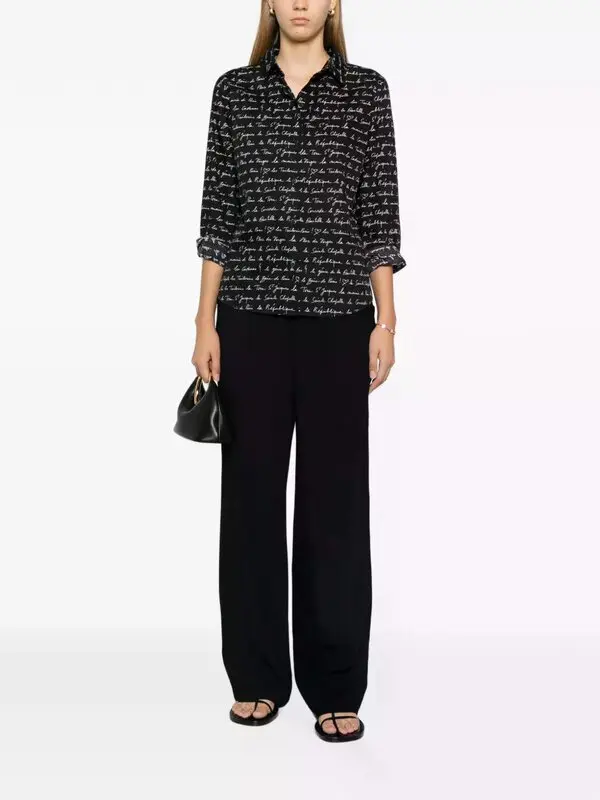 AGNES B. Wide-leg Elasticated Trousers