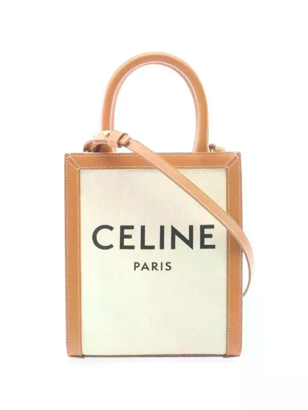 Celine 2010s Mini Vertical Cabas Tote Bag - Neutrals