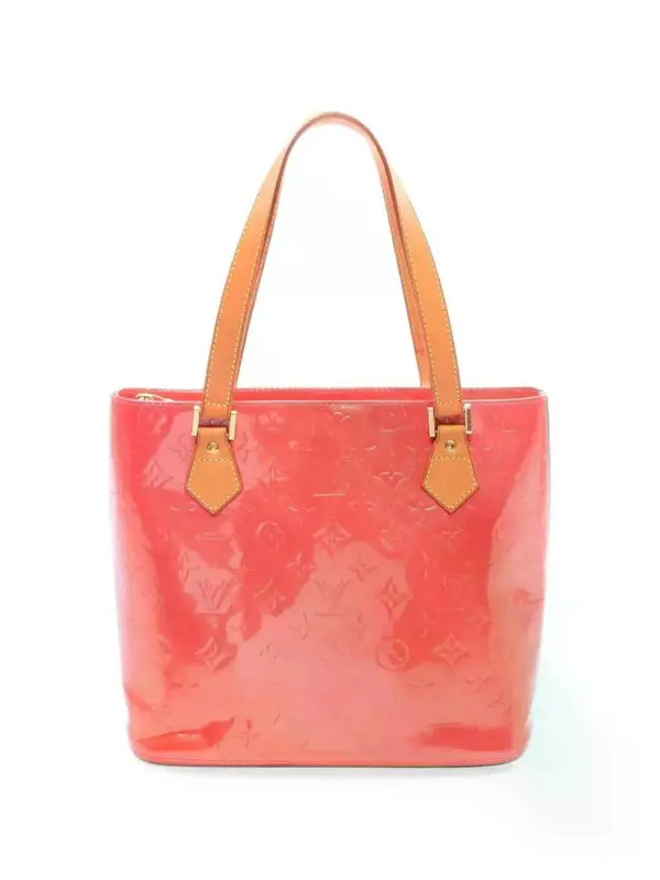 LOUIS VUITTON 2005 Houston Monogram Vernis Handbag - Red