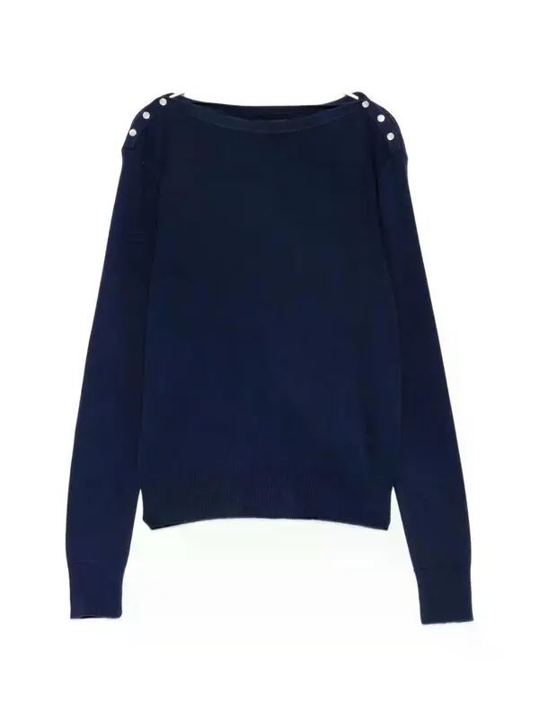 AGNES B. Badiane-pearl Snap Sweater