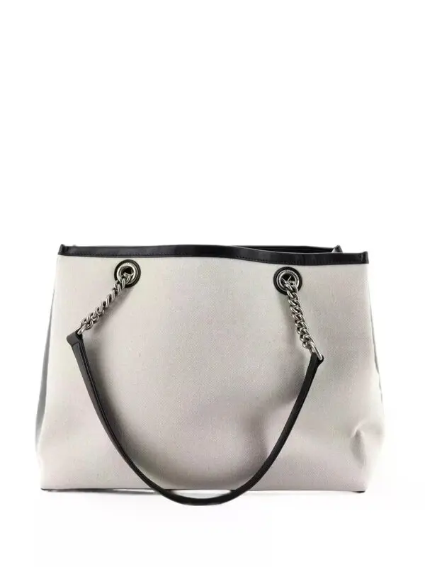 Balenciaga Duty Free Printed Canvas Medium Tote Bag - Neutrals