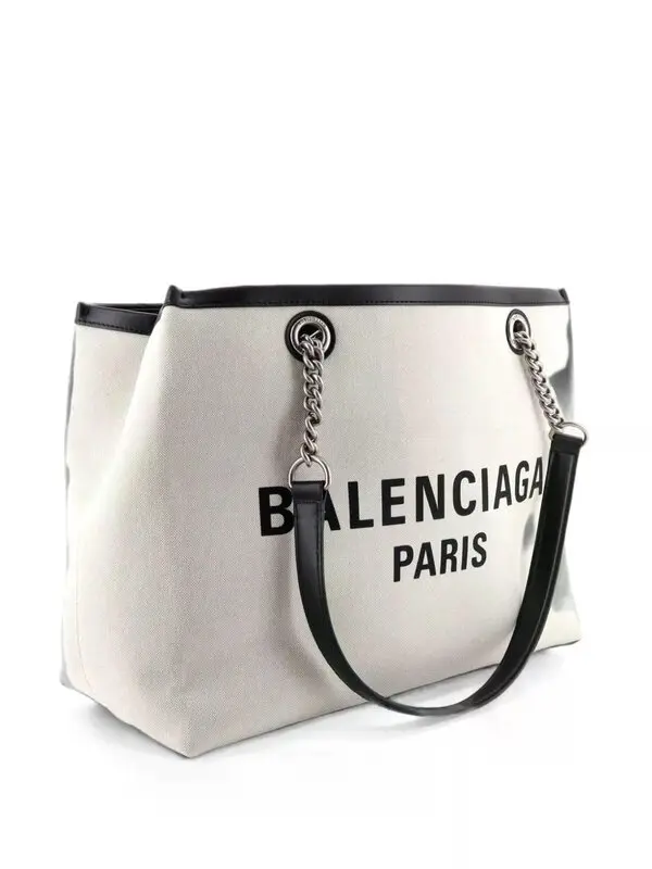 Balenciaga Duty Free Printed Canvas Medium Tote Bag