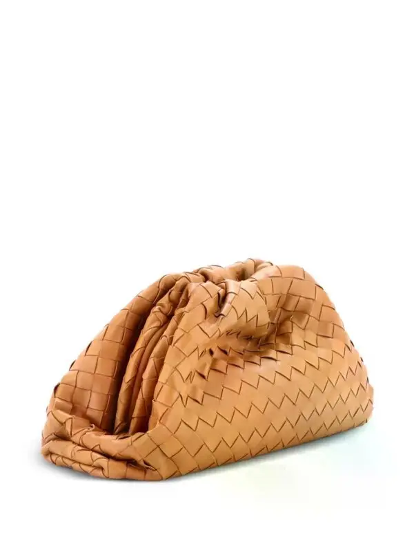 Bottega Veneta The Pouch Intrecciato Nappa Teen Crossbody Bag - Brown