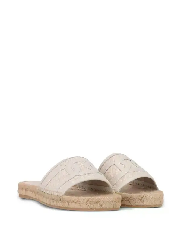 TOD'S Chain-link Espadrille Sandals - Neutrals