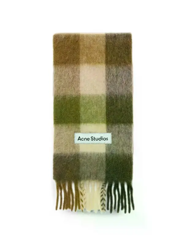 Acne Studios Mohair Check Scarf