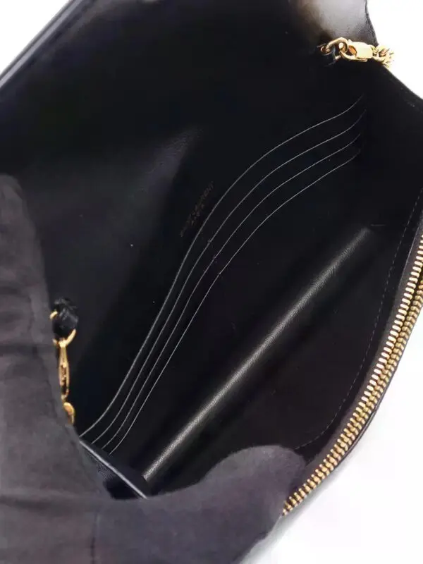 Saint Laurent 2010s Cassandra Envelope Chain Wallet