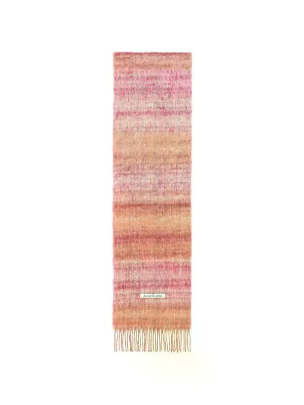 Acne Studios Fringed Mohair Scarf - Pink