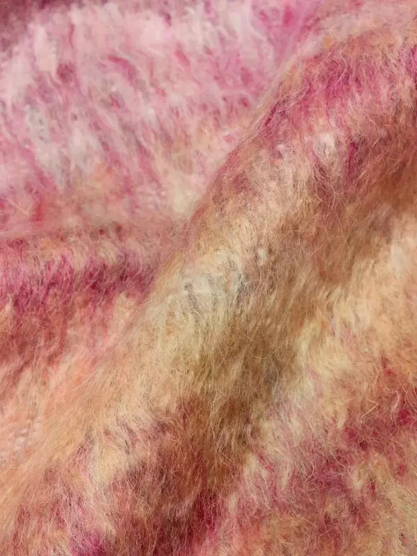 Acne Studios Fringed Mohair Scarf - Pink