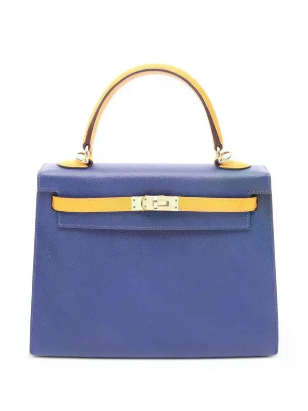 Hermès 2017 25 Kelly Two-way Handbag - Blue
