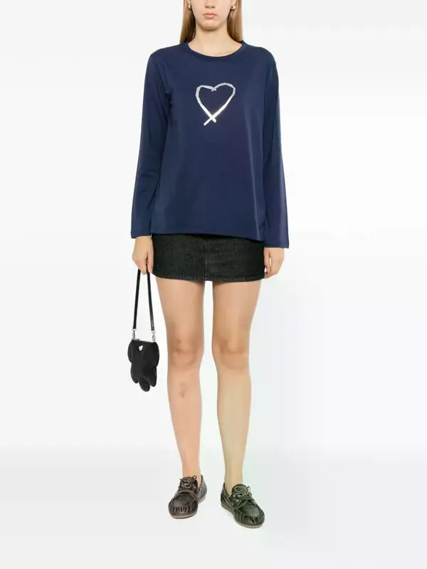 AGNES B. Heart Print T-shirt