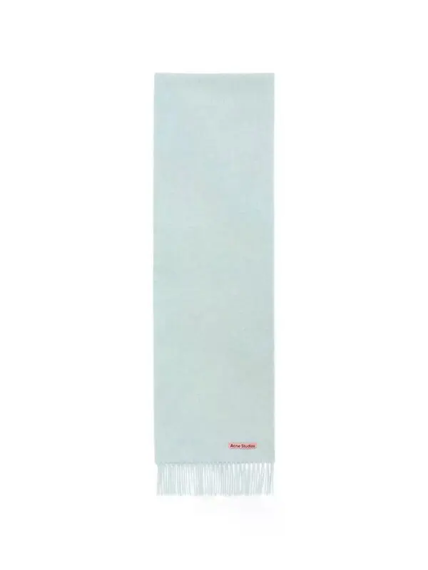Acne Studios Fringe Wool Scarf Skinny - Blue