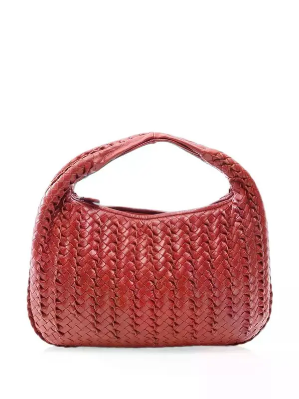 Bottega Veneta 2010s Intrecciato Handbag - Red