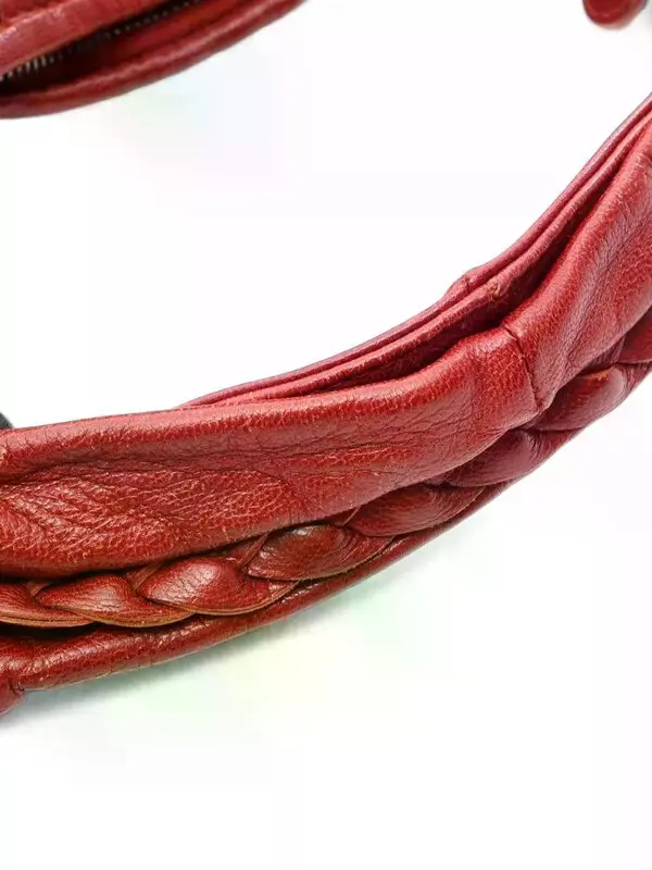 Bottega Veneta 2010s Intrecciato Handbag - Red