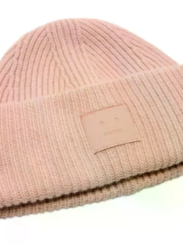 Acne Studios Face Logo Yak Beanie
