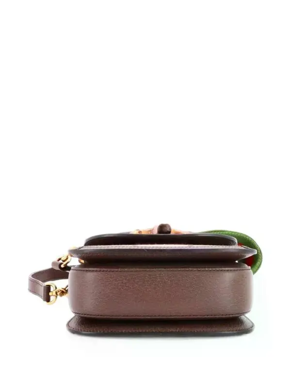 Gucci Bamboo 1947 Top Handle Bag Jumbo Gg Canvas Mini Crossbody Bag