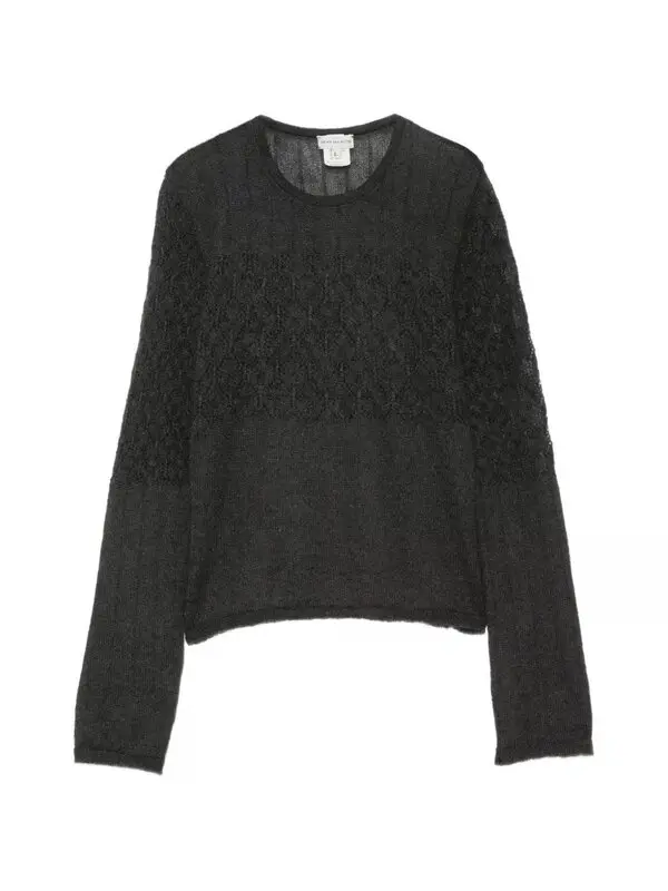 Dries Van Noten 2000s Lace-knit Sweater