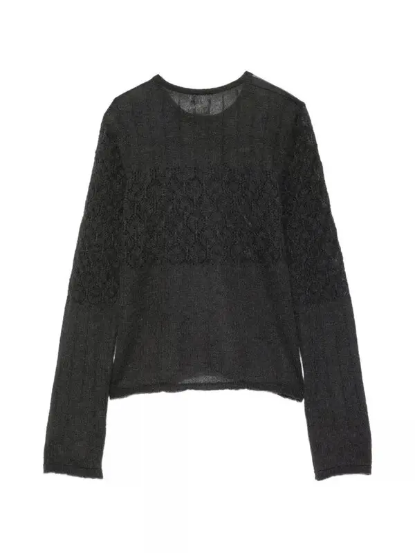Dries Van Noten 2000s Lace-knit Sweater