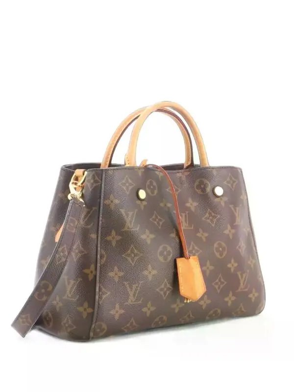LOUIS VUITTON Montaigne Monogram Canvas Bb Satchel - Brown