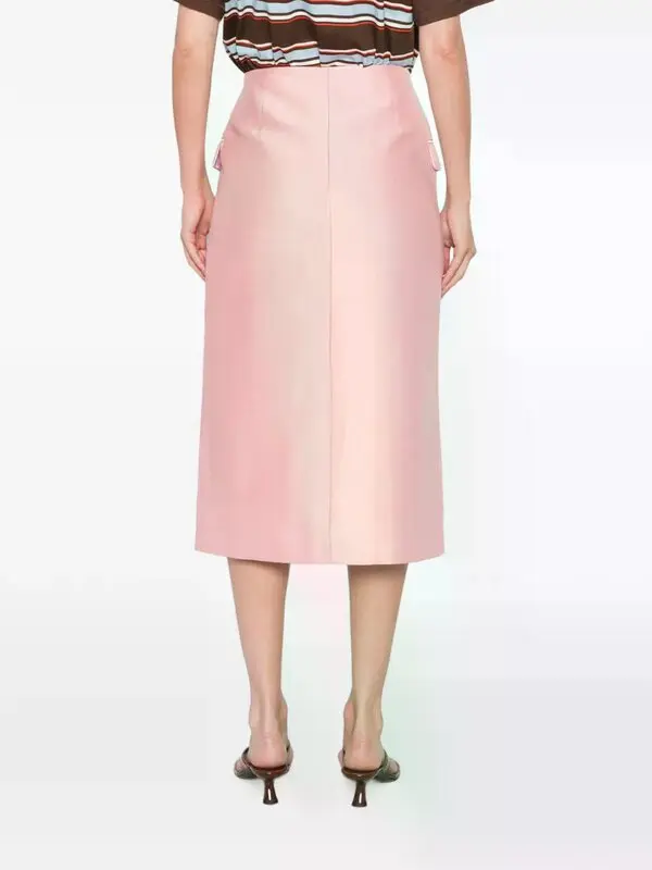 Stine Goya Button-fastening Pencil Midi Skirt