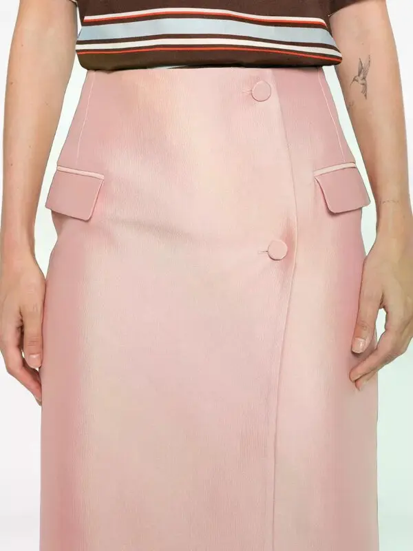 Stine Goya Button-fastening Pencil Midi Skirt