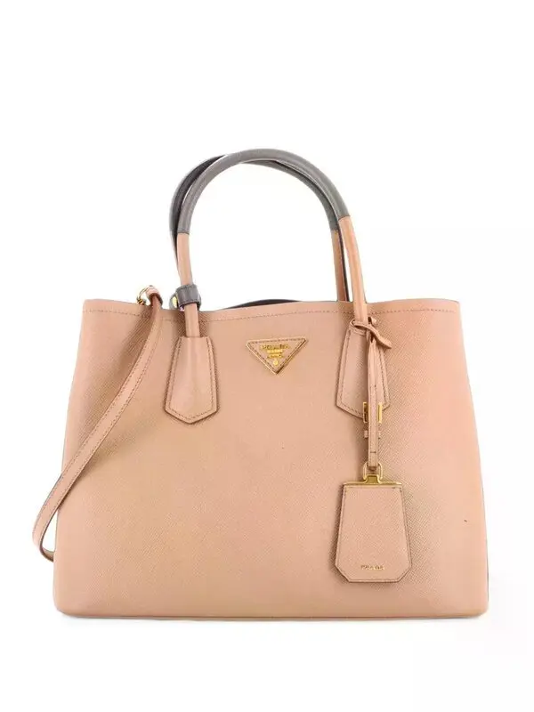 Prada Cuir Double Saffiano Leather Medium Tote Bag