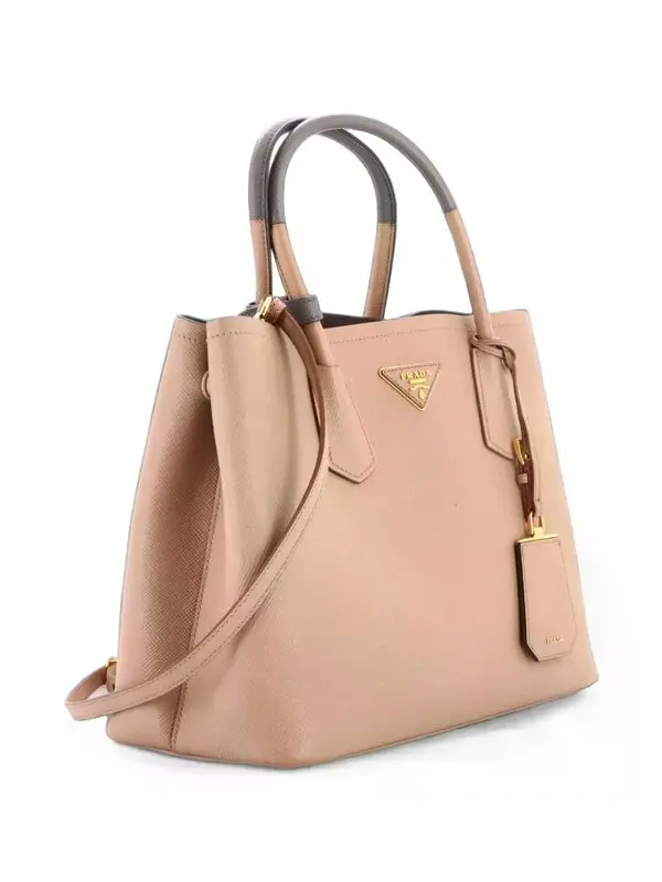 Prada Cuir Double Saffiano Leather Medium Tote Bag