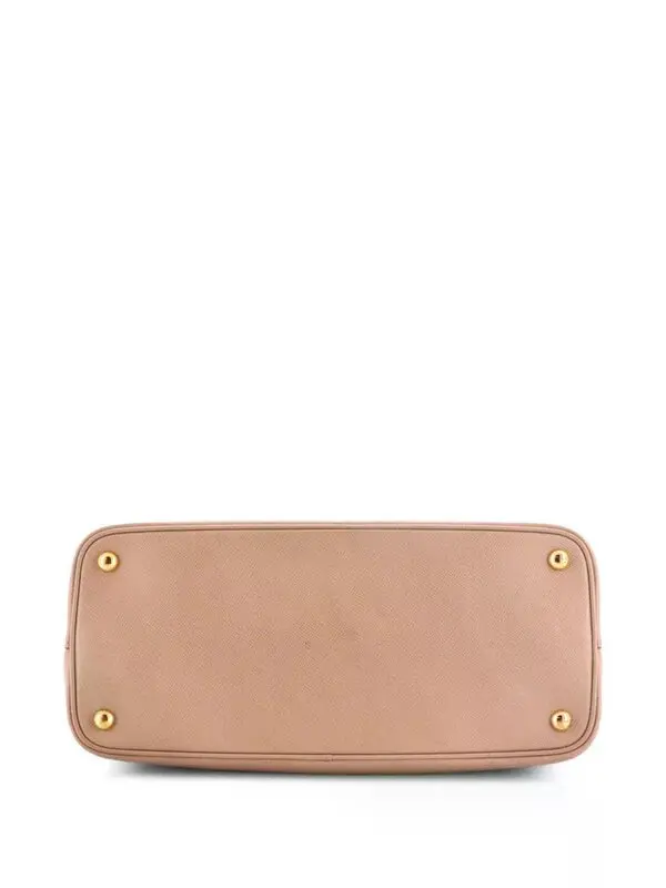 Prada Saffiano Leather Medium Tote Bag - Neutrals