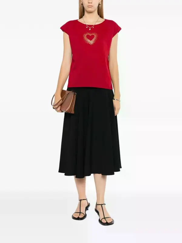 AGNES B. Heart Print T-shirt