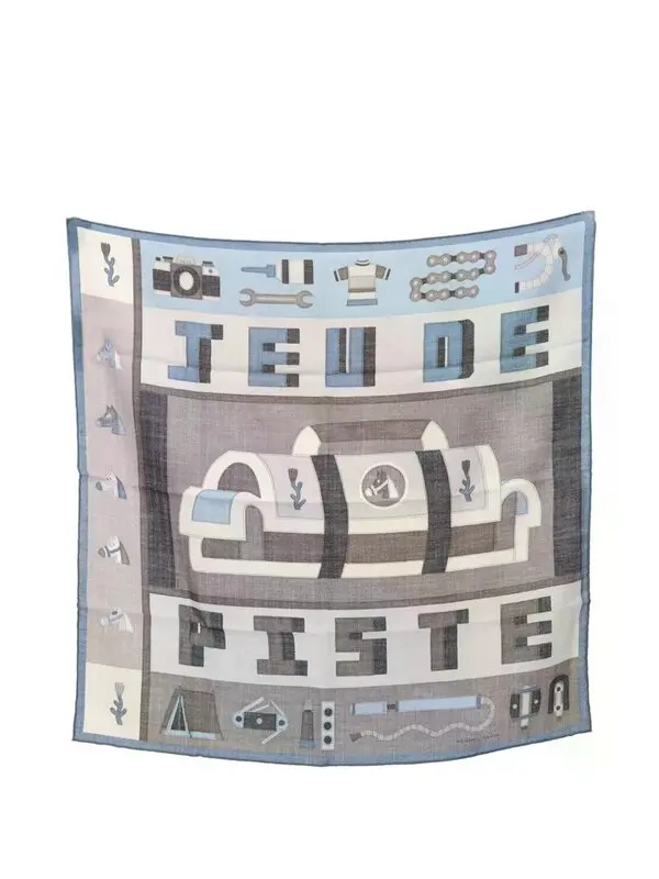 Hermès 2020s Jeu De Piste Scarf - Grey