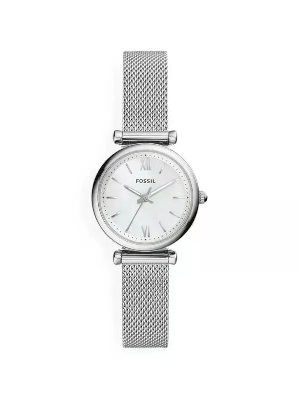 Fossil Carlie Mesh 29mm Watch - White
